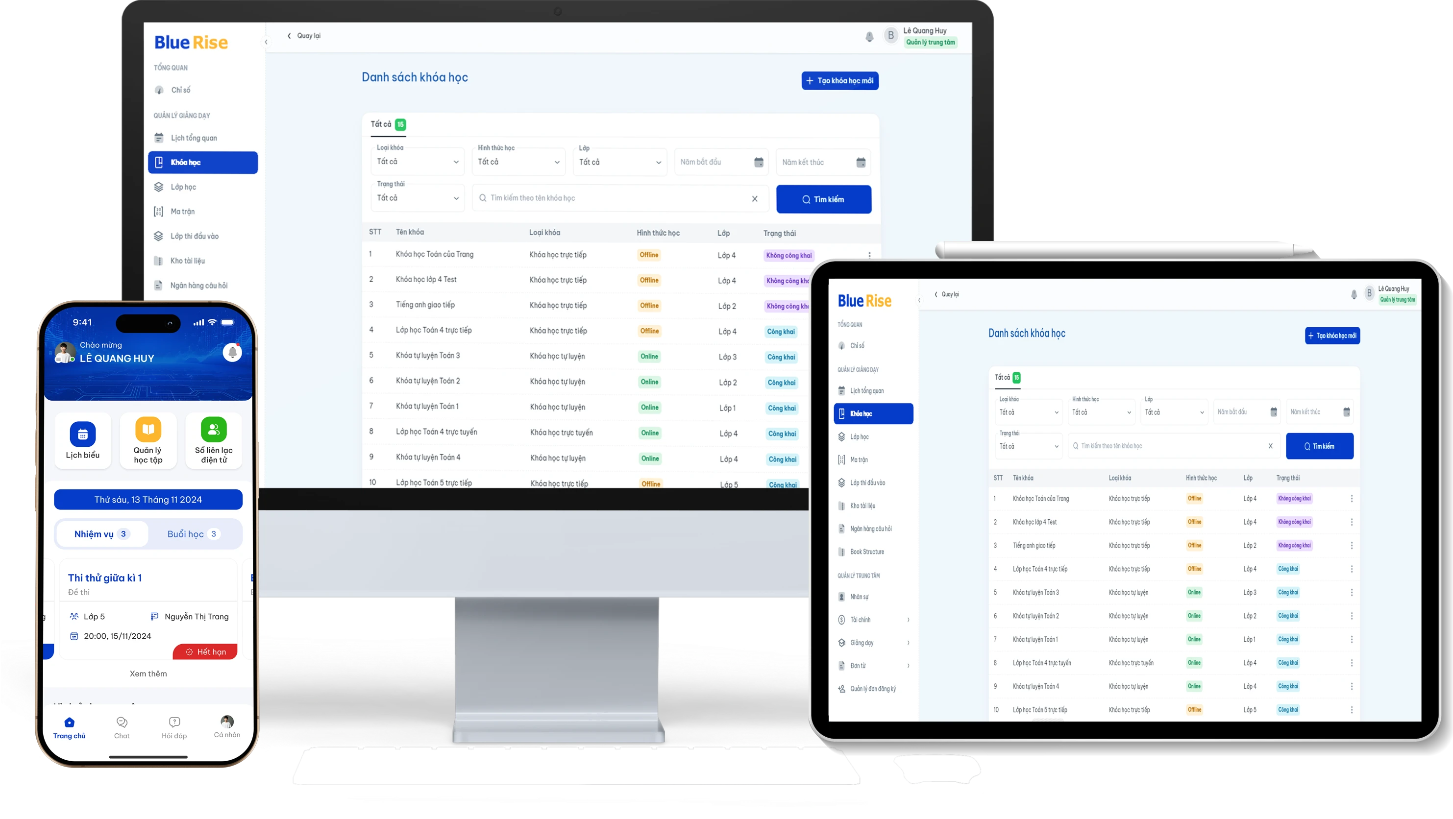 Bluerise - Giải Pháp Quản Trị Giáo Dục Toàn Diện Hiệu Quả
